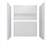 Vanity Art 60 in. x 32 in. 4-Piece Direct-to-Stud Alcove Shower Wall ...