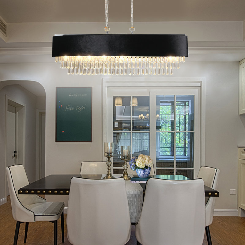 Mercer41 Puetz 8 - Light Crystal Drum Chandelier | Wayfair