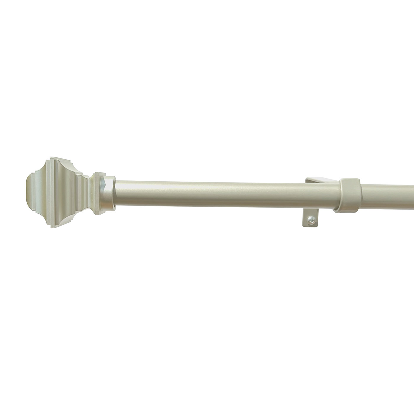 Symple Stuff Rotella Metal Rod With PVC Finials | Wayfair