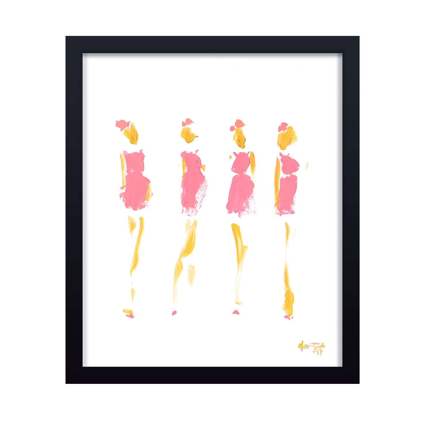 R2H Modern Pop Art & Retro Prim in Pink by Chauncey Jacks - Framed ...