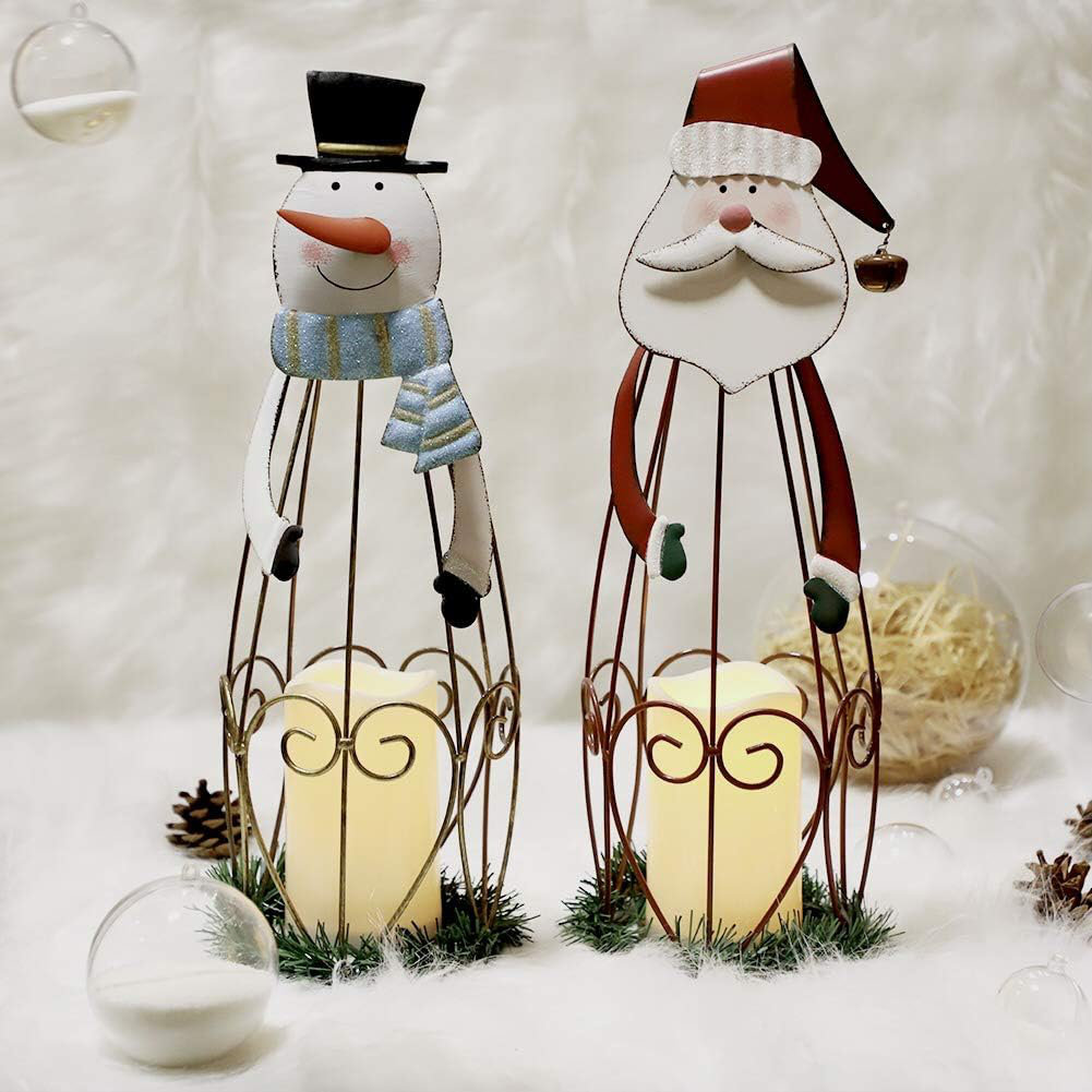 The Holiday Aisle® 2 Pack Christmas Candle Lantern With LED Lights ...