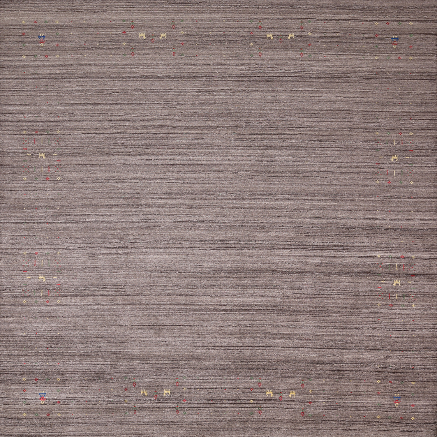 Foundry Select Striped Gabbeh Square Area Rug 8x8 | Wayfair