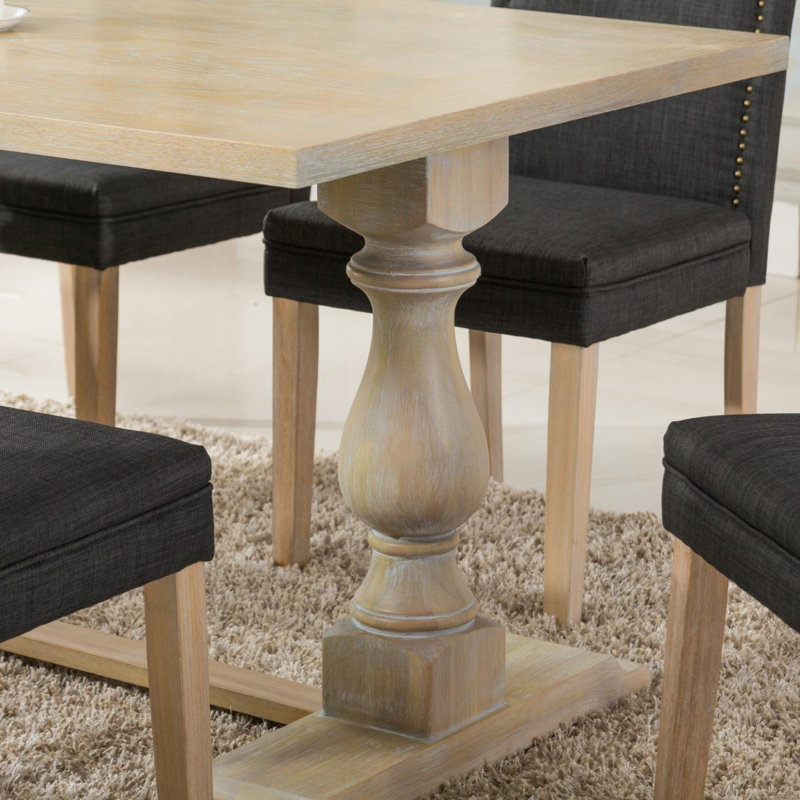 Ophelia & Co. Clerkin 63" Double Pedestal Dining Table | Wayfair