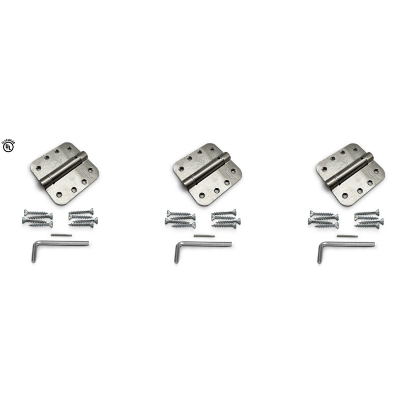 Villar Home Designs 3 Pack Polished Chrome Self-Closing Heavy Duty ...