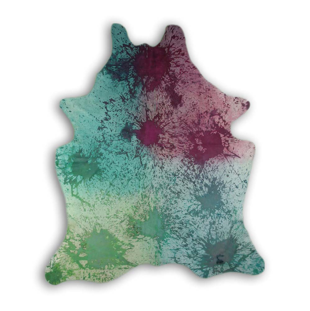 Foundry Select Tapis en cuir de vache 7 pi x 7 pi Novelty Teyen ...