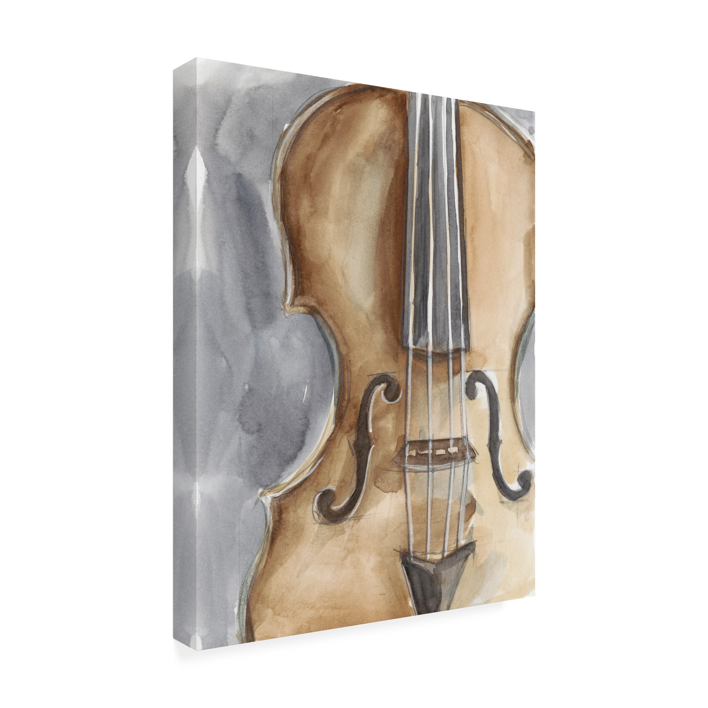 Winston Porter Watercolor Instrument Study IV On Canvas Painting | Wayfair