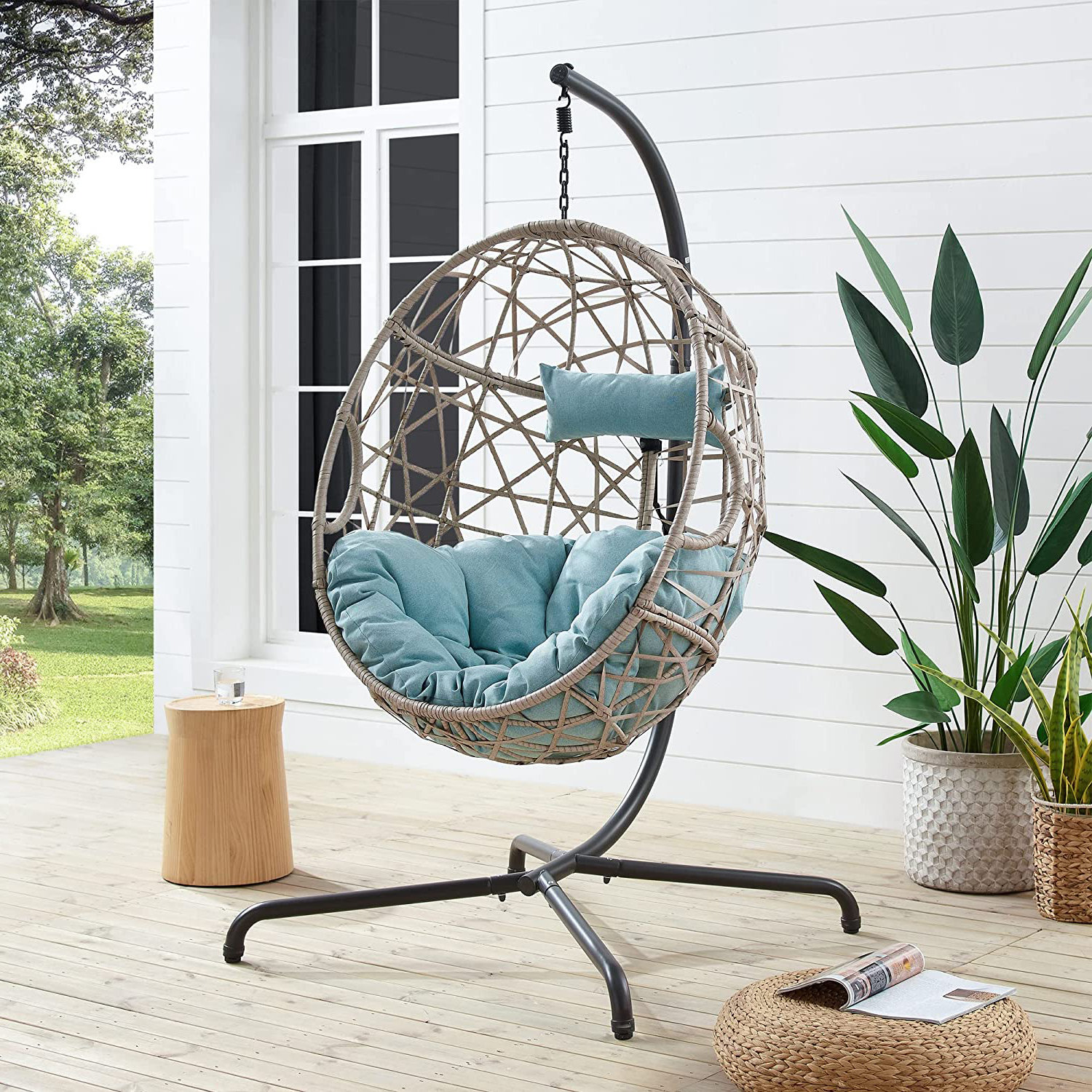 Sand & Stable™ Faringham Swing Chair with Stand & Reviews | Wayfair