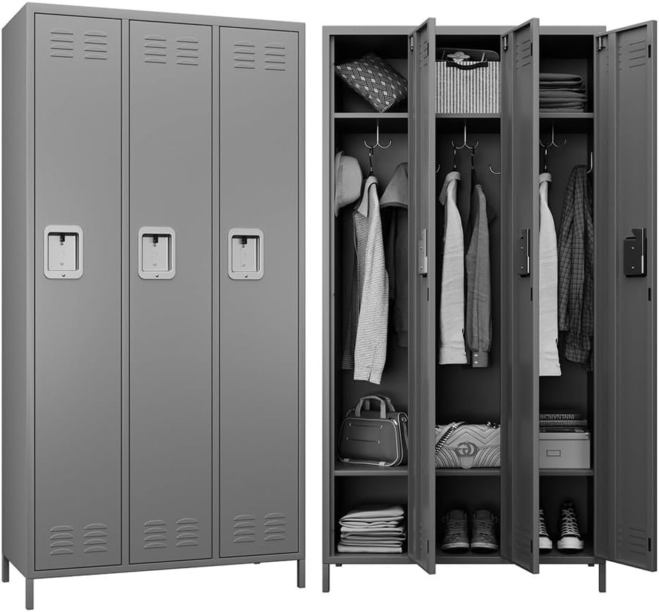 GangMei Metal Lockers For Employees School Office Gym Home Lockers ...