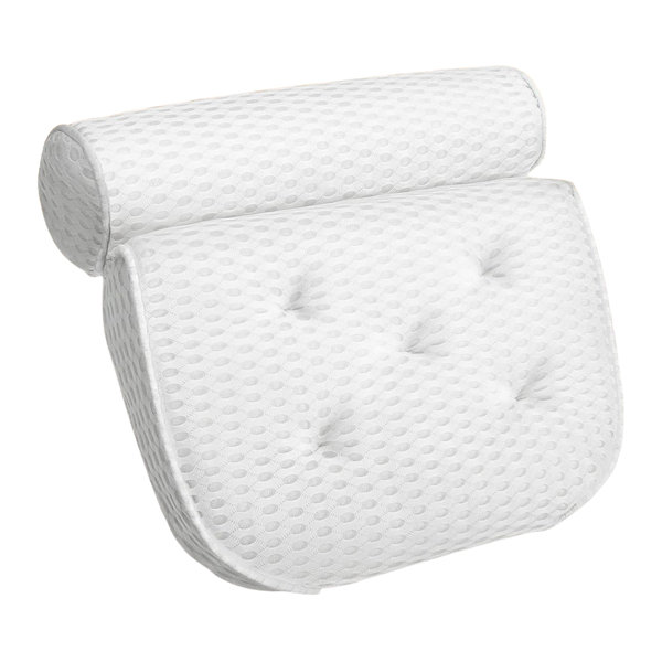 Symple Stuff Quick-dry Neck, Shoulder & Back Support Bath Pillow ...