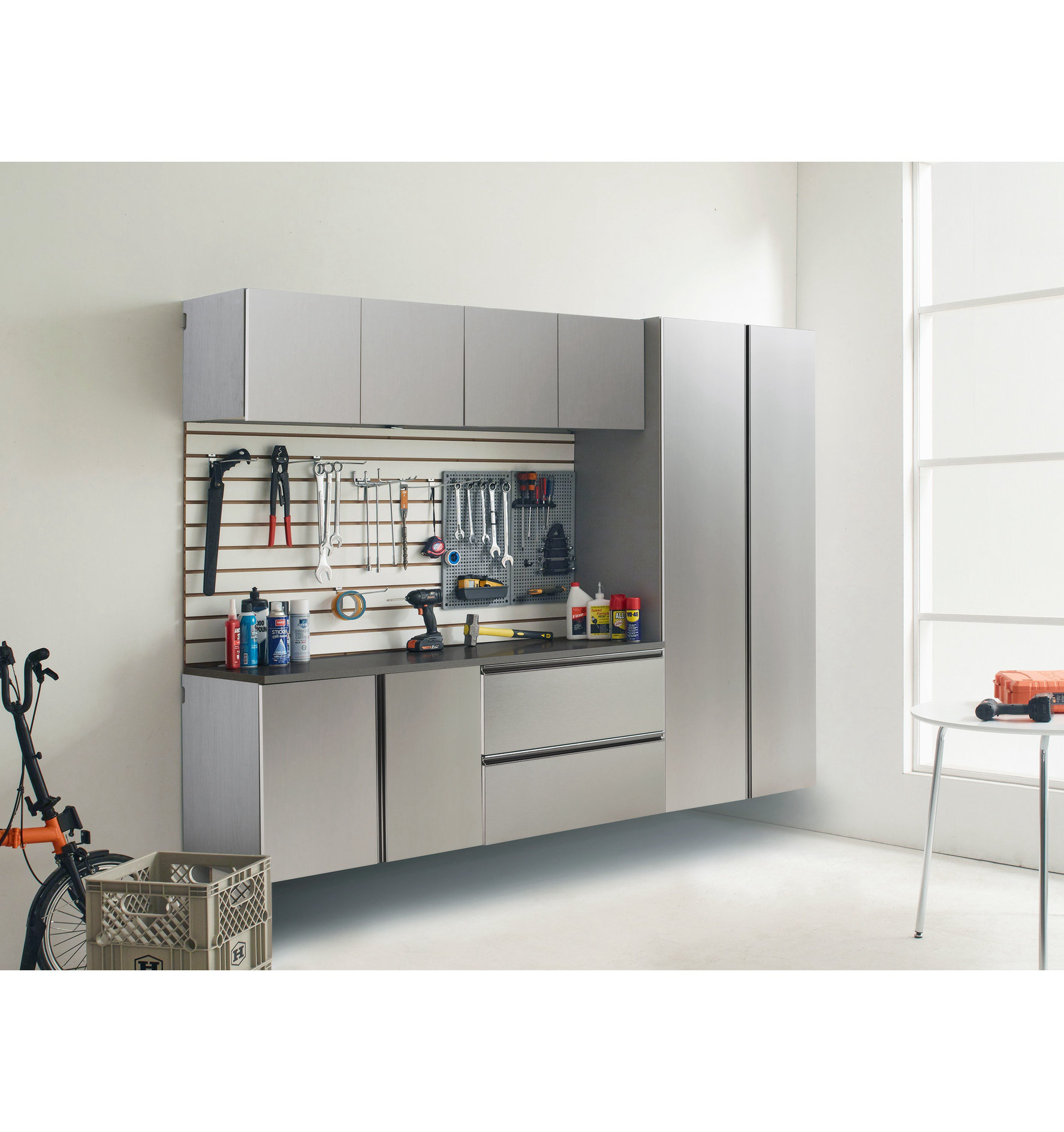 Home Decor Series Wood Base Door Wall Mounted Garage Sideboard, Modern ...