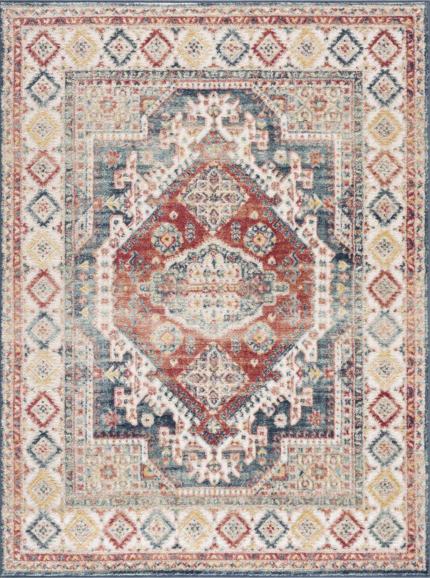 Bungalow Rose Brenda Moroccan Rust Area Rug & Reviews | Wayfair
