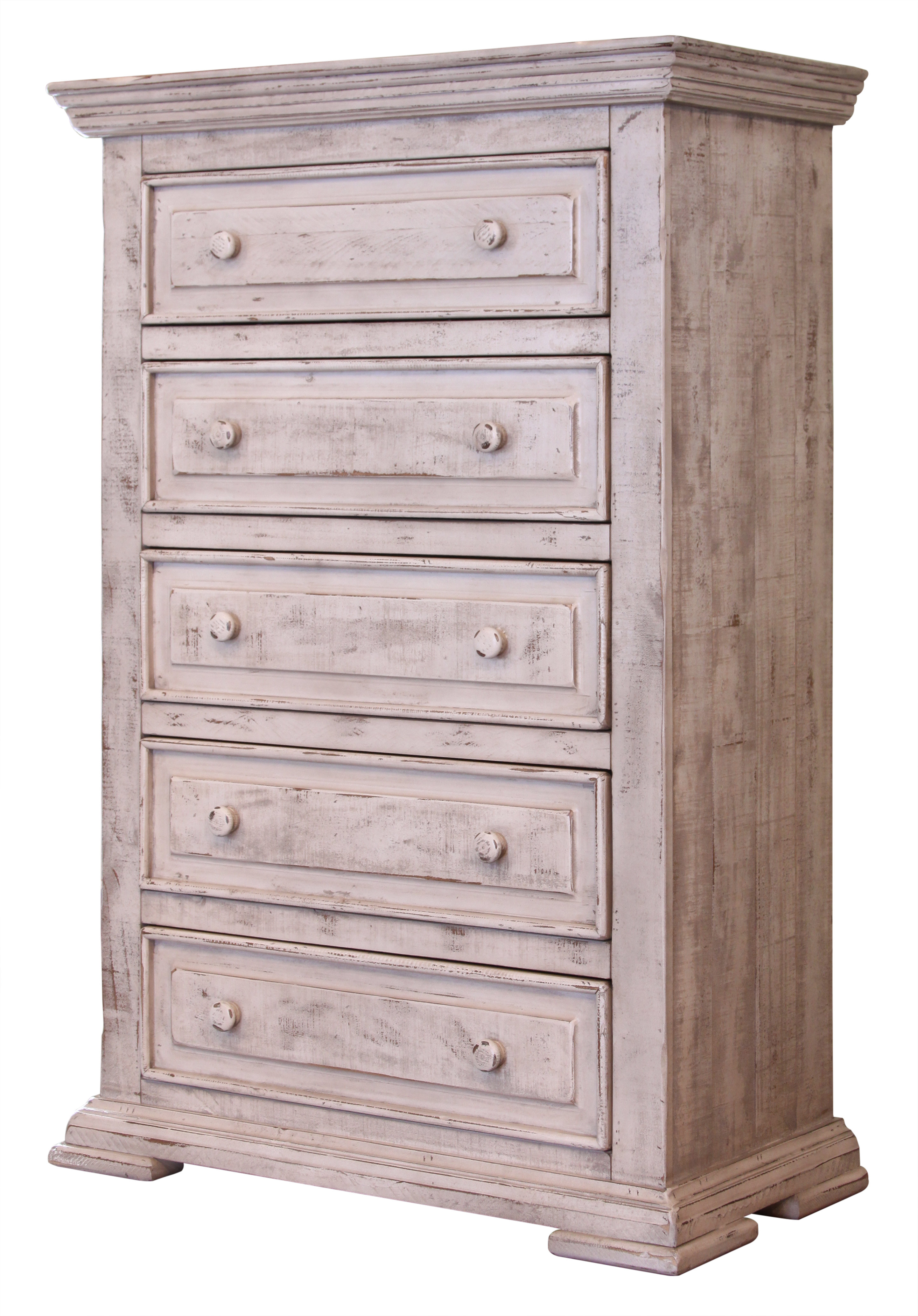 Birch Lane™ Roseland 5 Drawer Chest in White | Wayfair