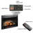 Red Barrel Studio 28 Inch Electric Fireplace: Multicolor Flame Effects ...