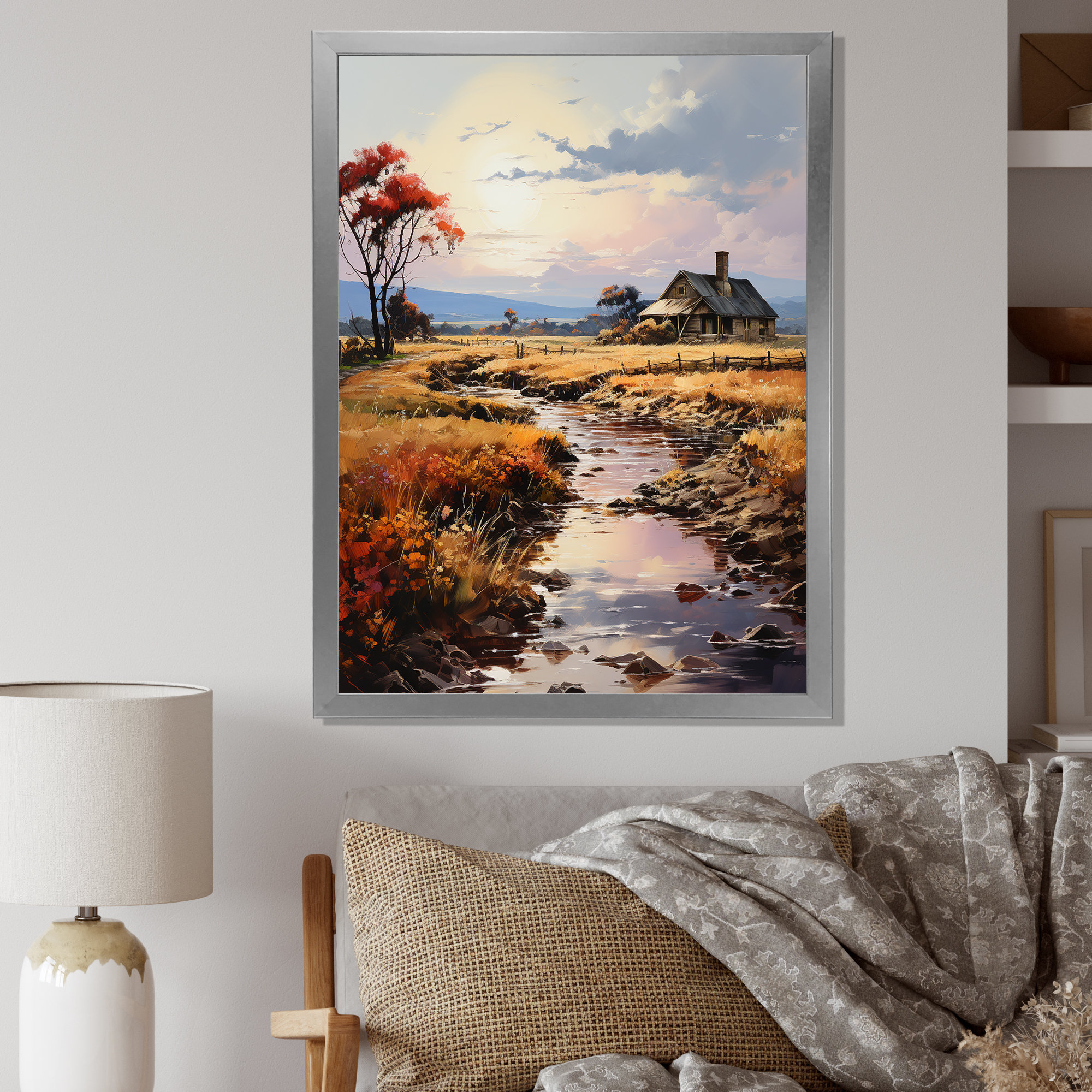 Winston Porter Farmhouse Rustic Retreat II - Countryside Canvas Wall ...