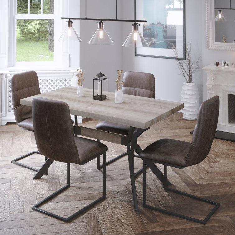 Zipcode Design Coldiron Dining Set with 4 Chairs & Reviews | Wayfair.co.uk