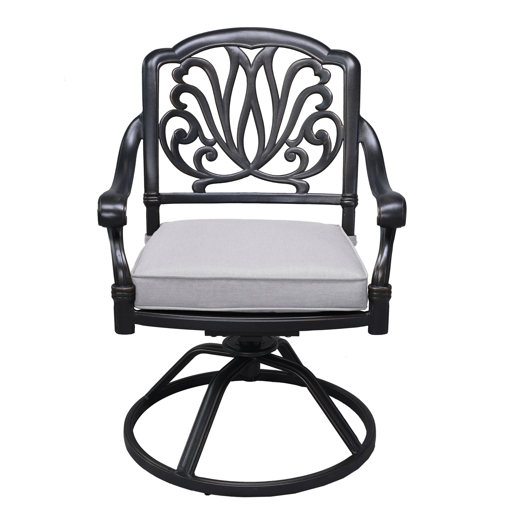Bloomsbury Market Patio Outdoor Aluminum Dining Swivel Rocker Chairs ...