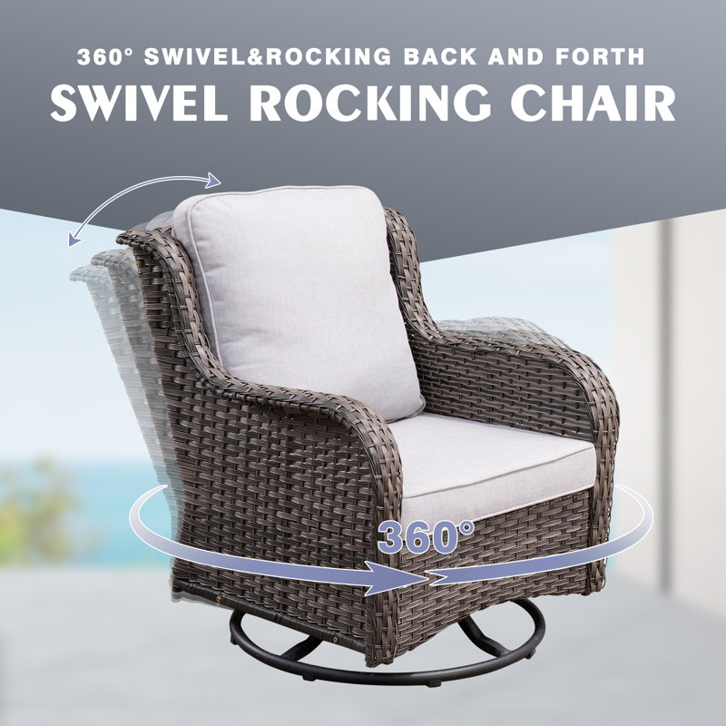 Ebern Designs Klodjana 7 - Person Outdoor Seating Group with Cushions ...