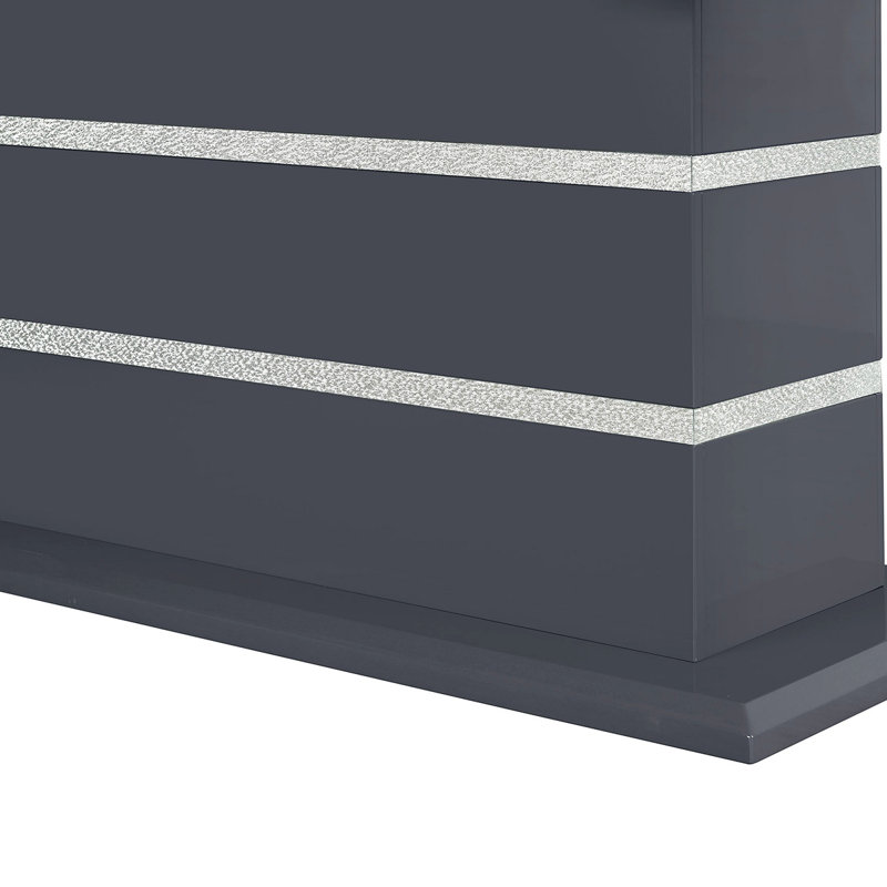 Mercer41 Zamorion DARK GREY BAR TABLE | Wayfair