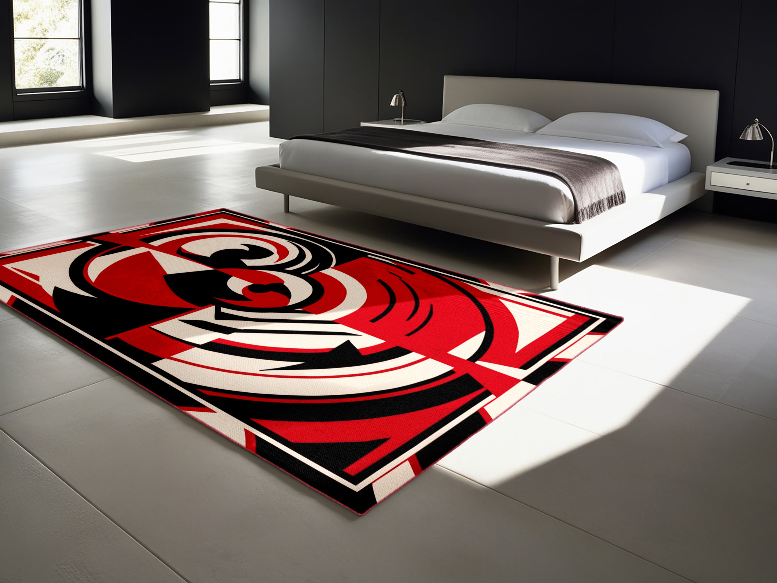 Wrought Studio Obsidian Flame Rug - Wayfair Canada
