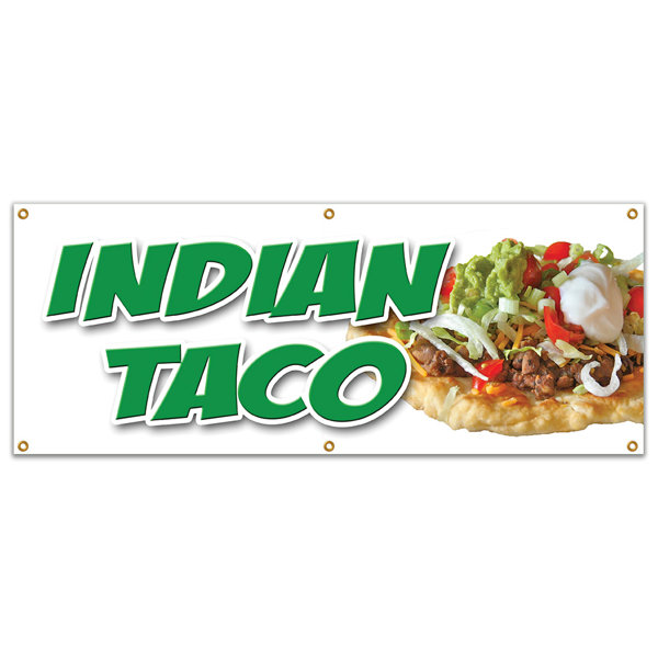 SignMission Indian Taco Banner Sign | Wayfair
