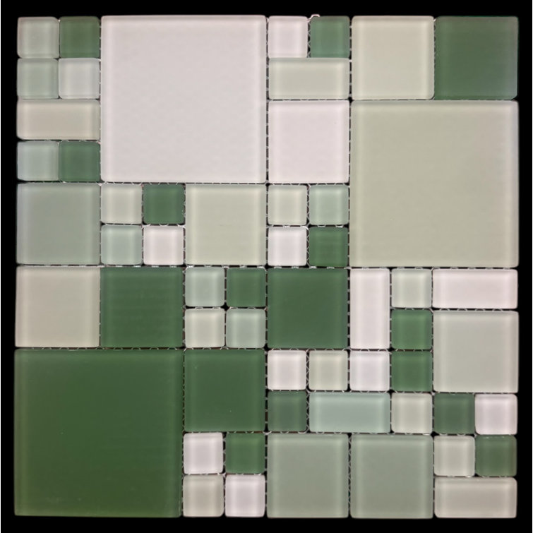 Walkon Tile Boutique Zen Green Blend in Matte | Wayfair