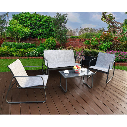 Metal Patio Conversation Sets You'll Love | Wayfair