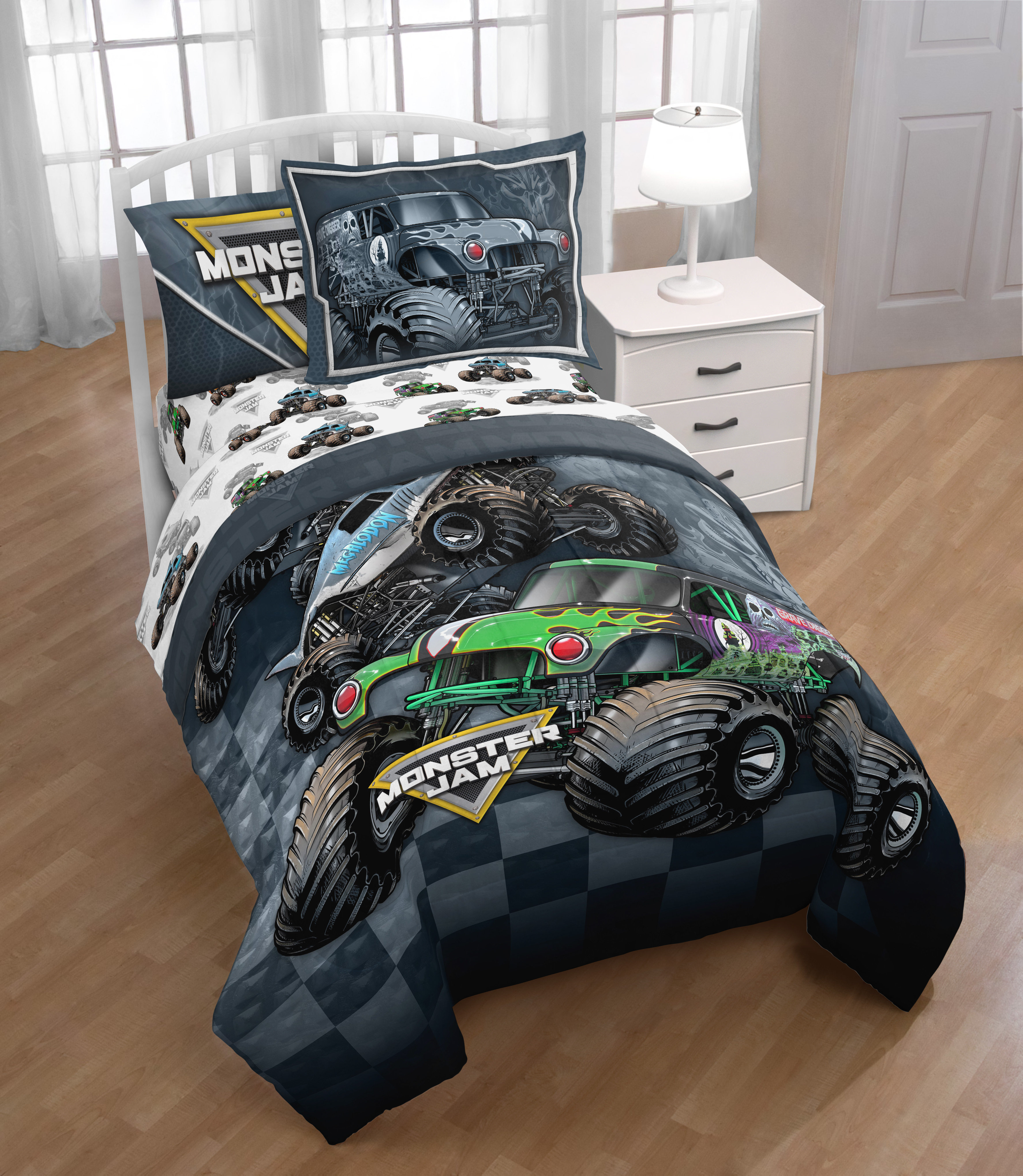 Monster Jam Slash Bedding Set w/ Sham & Reviews | Wayfair