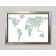 Williston Forge Leafy World Map - Single Picture Frame Print | Wayfair ...