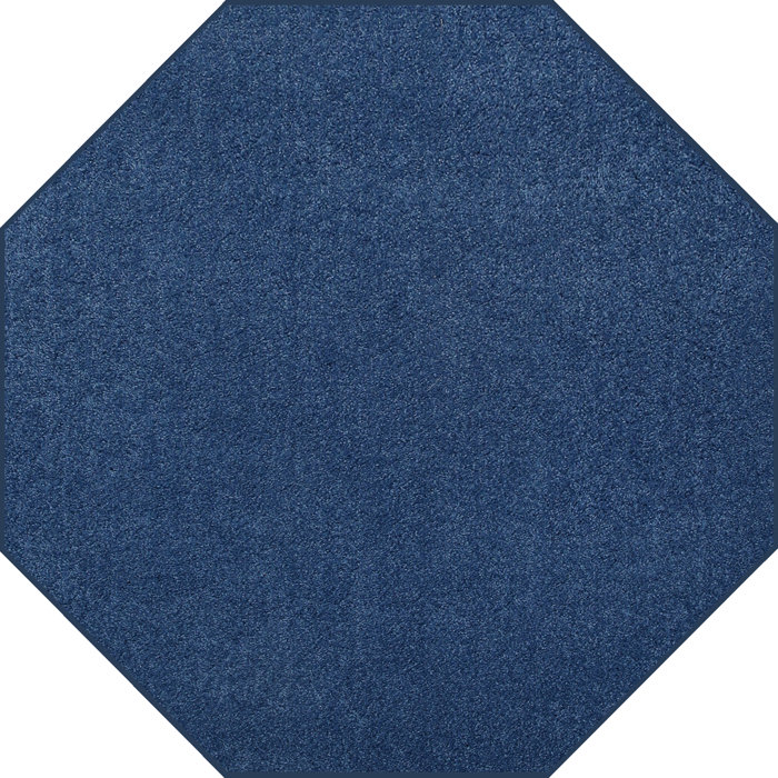 Ebern Designs Solid Color Octagon Shape Area Rugs Royal Octagon | Wayfair