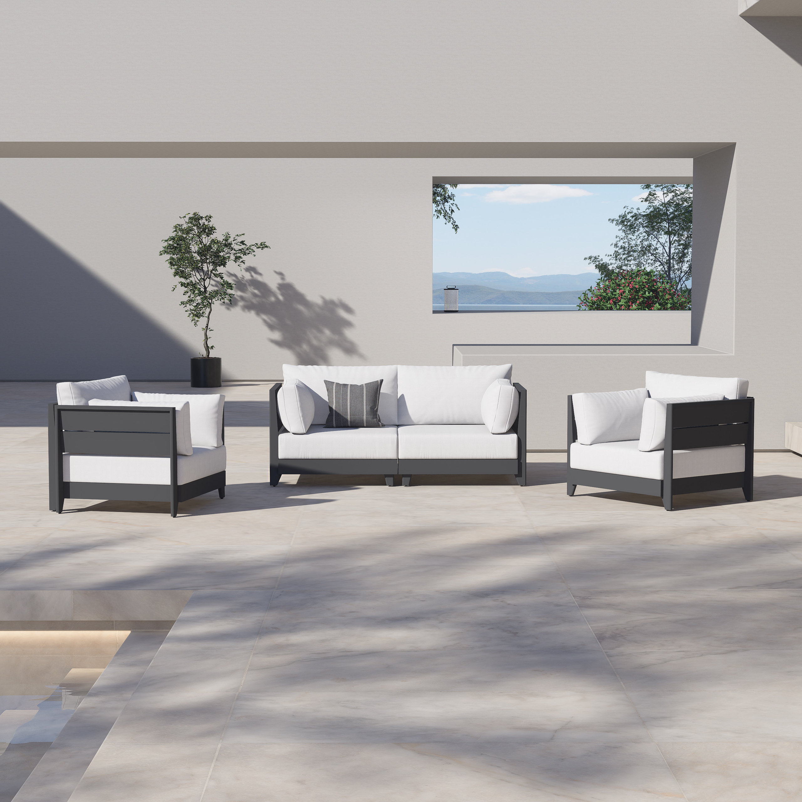 Birch Lane™ Dez 4pc Multi-Chair Seating Set | Wayfair