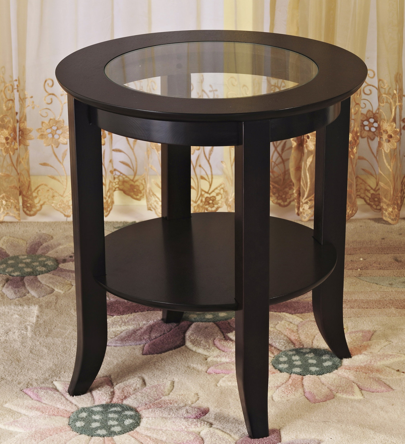 Alcott Hill® Glass Top End Table & Reviews | Wayfair