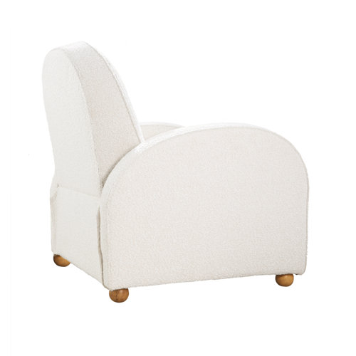 Second Story Home Uma Upholstered Boucle Petite Recliner | Wayfair