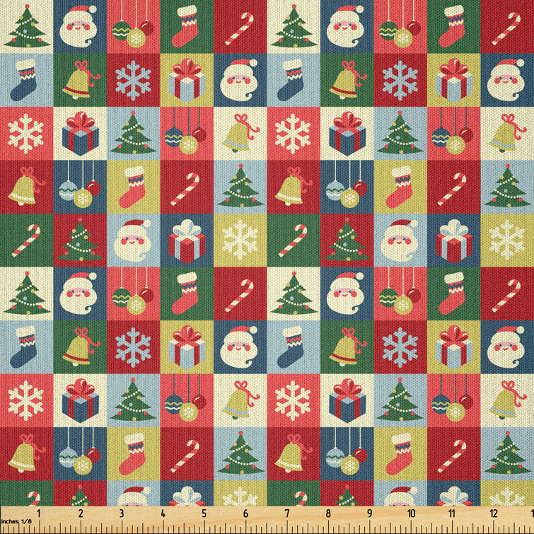 The Seasonal Aisle Alyciah Santa Surprise Boxes Fabric | Wayfair.co.uk