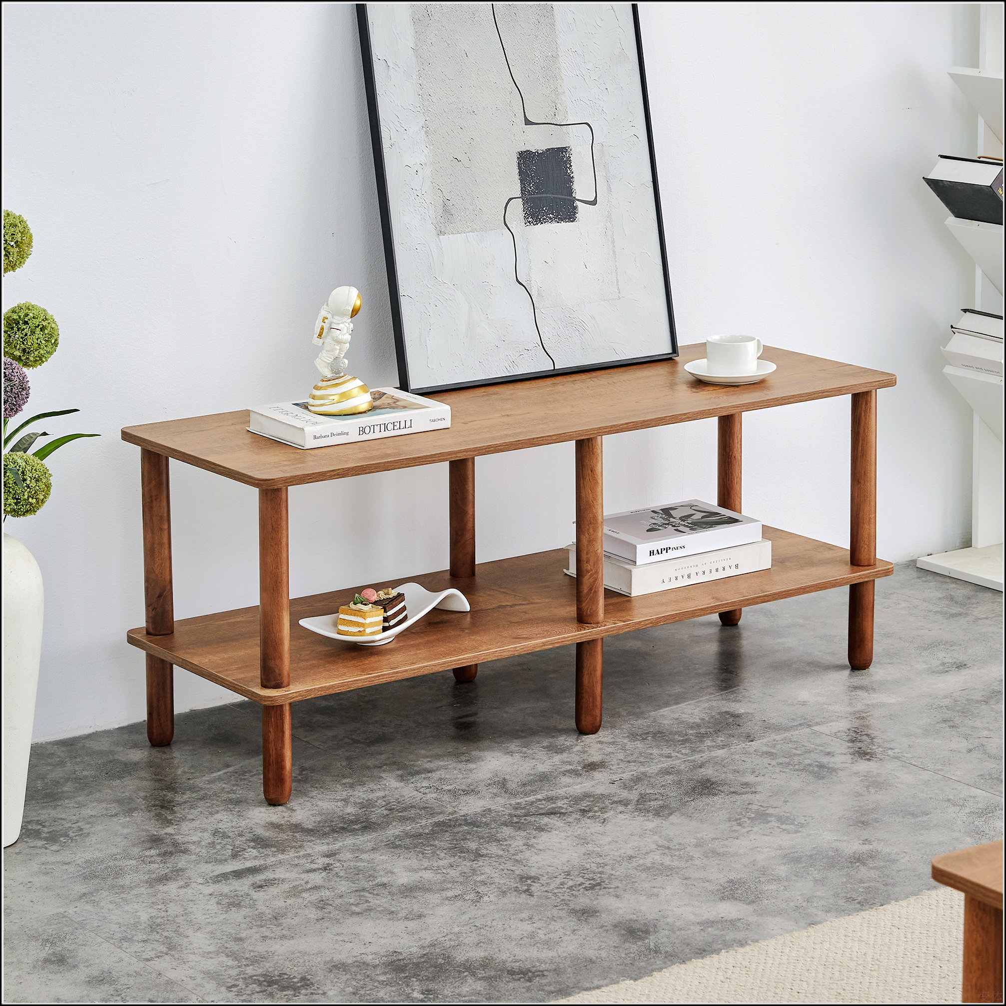 Ebern Designs Meuble télé moderne à 2 niveaux - Wayfair Canada