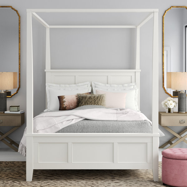 Laurel Foundry Modern Farmhouse Mosqueda Low Profile Canopy Bed ...
