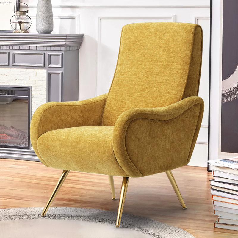 Mercer41 Salay 31.5" Wide Chenille Armchair | Wayfair