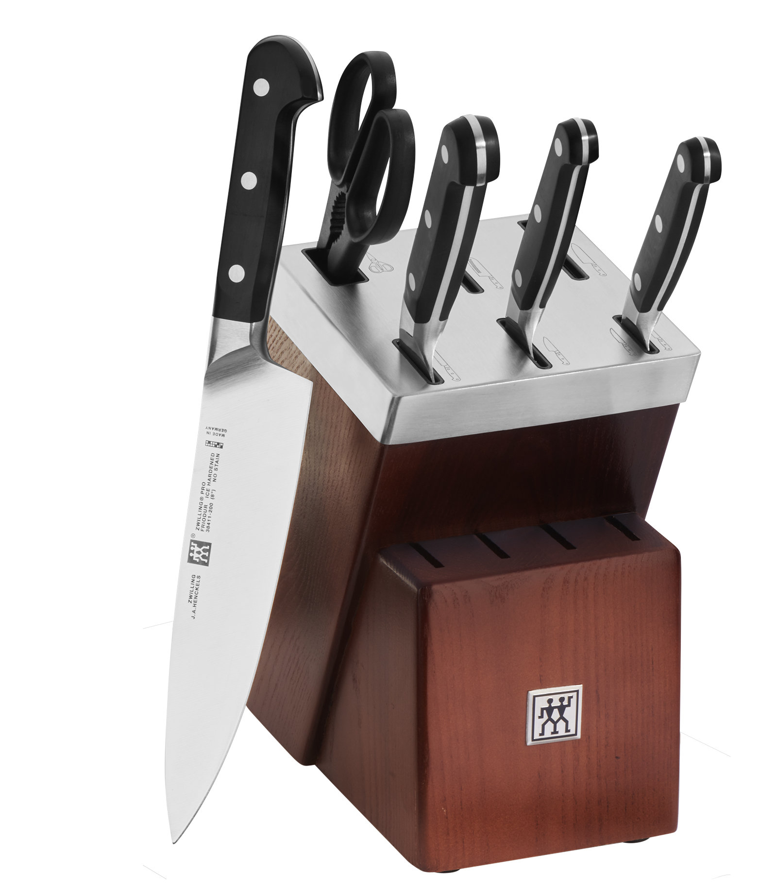 ZWILLING J.A. Henckels ZWILLING Pro 7-Piece Self-Sharpening Knife Block ...