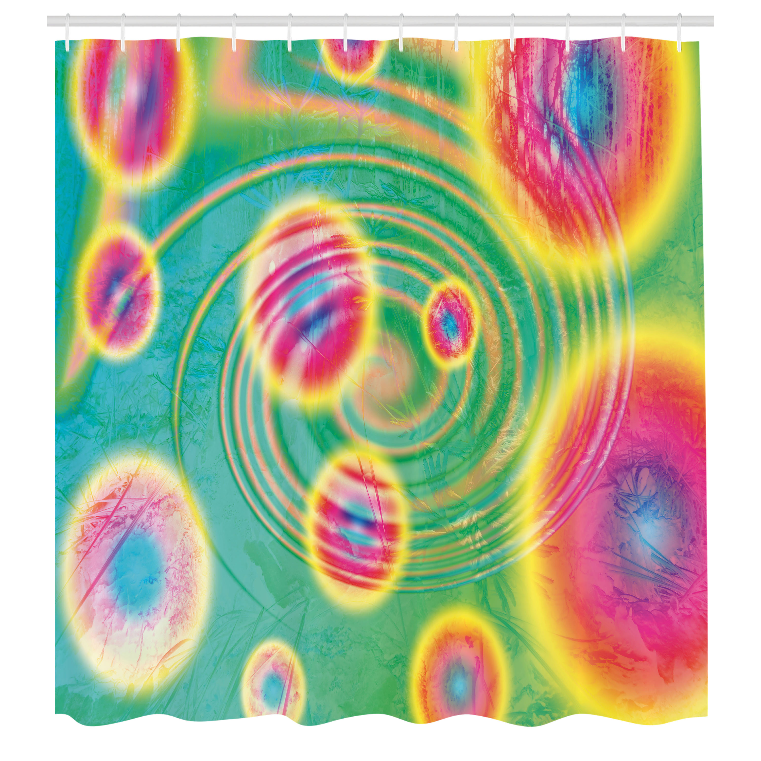 East Urban Home Tressel Psychedelic Shower Curtain Outer Space Retro ...
