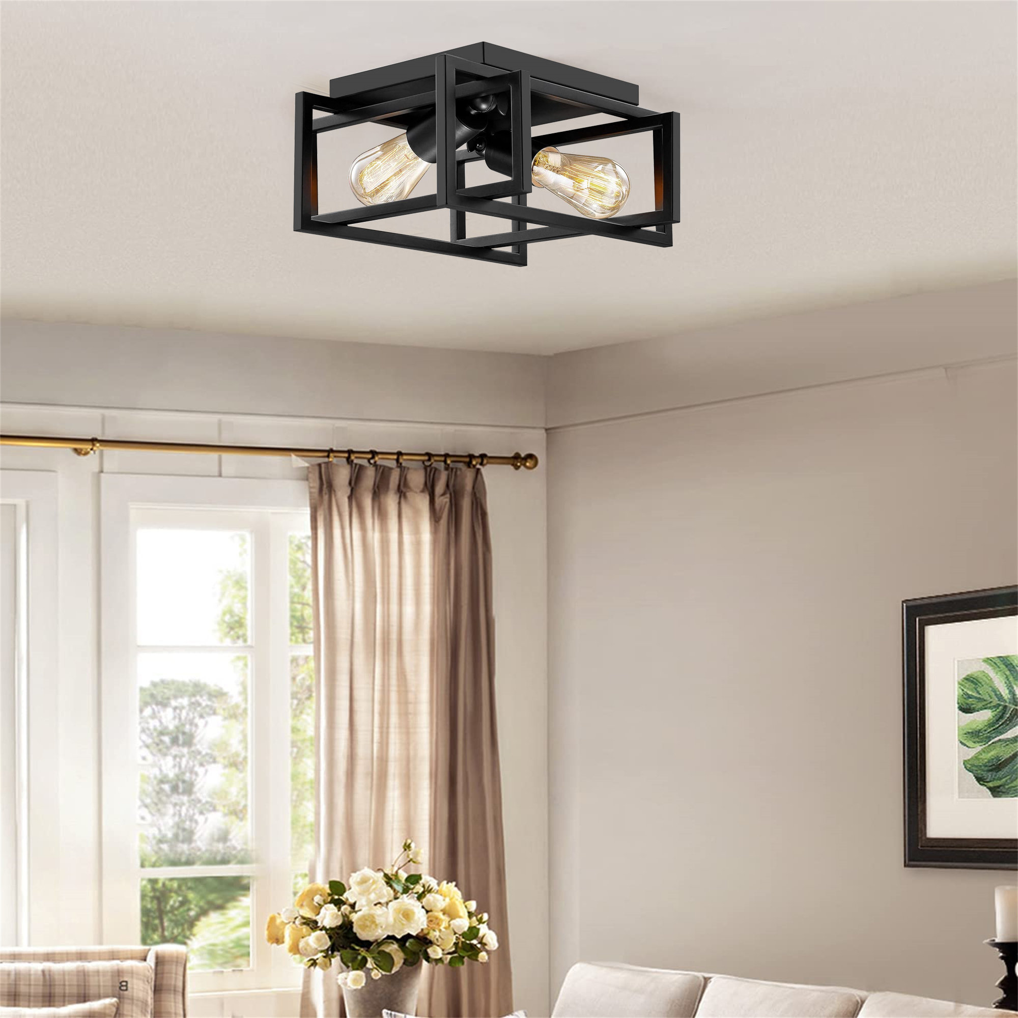 17 Stories Rashaud 2-Light 11.4" LED Flush Mount & Reviews - Wayfair Canada