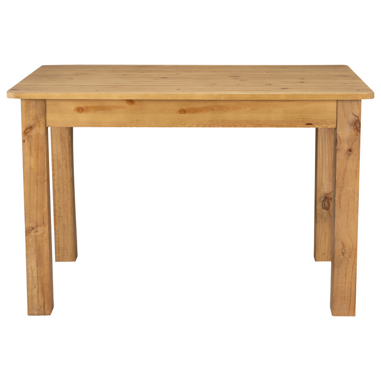 The Twillery Co.® Dejon Rectangular Solid Pine Farmhouse Dining Table ...
