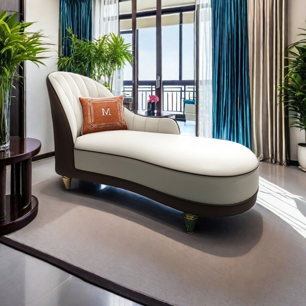 ChairVogue Simple Modern Elegant Leisure Home Chaise Longue Upholstered ...