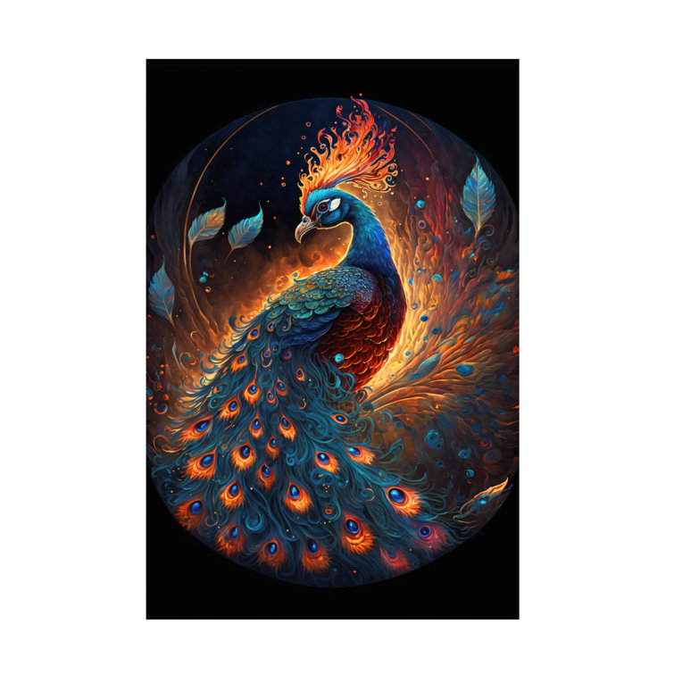 Bungalow Rose Ray Heere Proud Peacocks 6 Canvas Art - Wayfair Canada