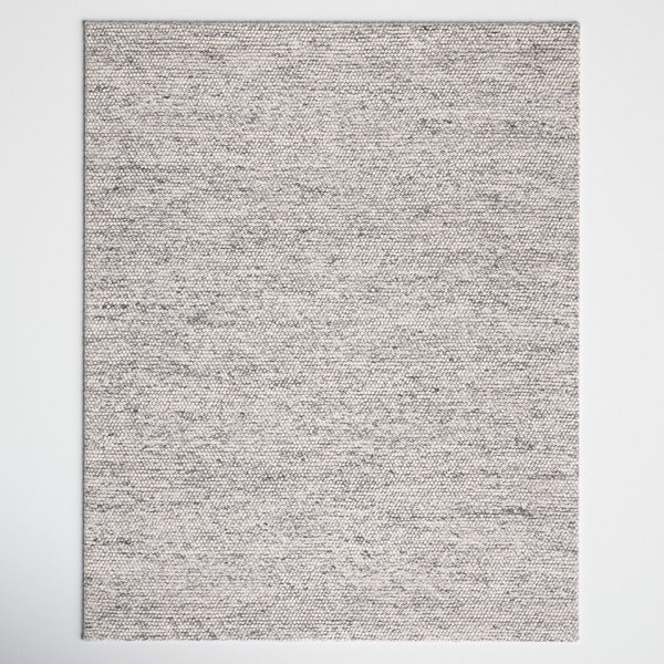 Elle Handmade Light Grey / Ivory Rug & Reviews | Birch Lane