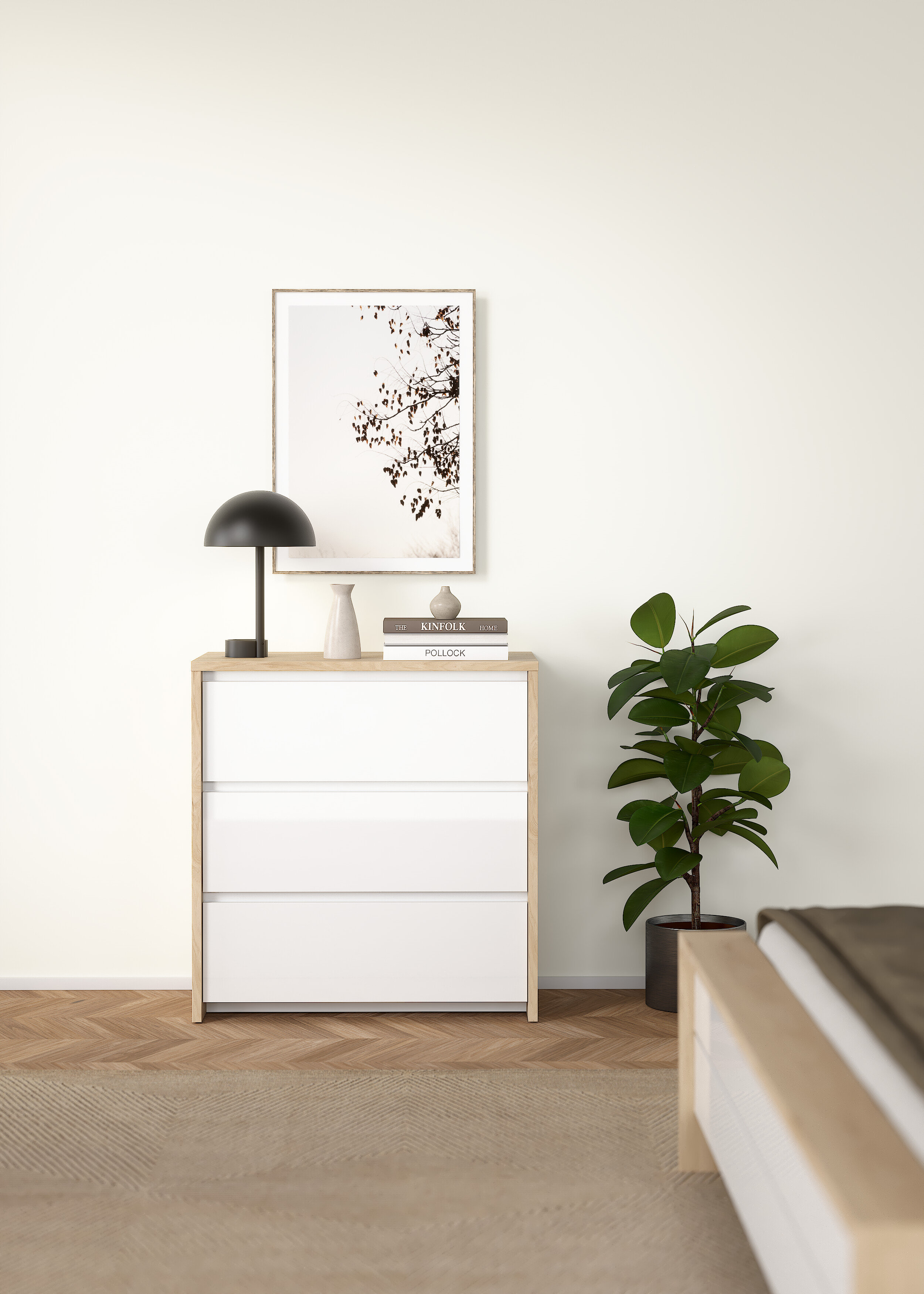 Ebern Designs Amily 31-Inch Wide 3-Drawer Chest & Reviews | Wayfair