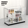 HUZJIEHUI 38”h - Retail Full Vision Showcase - Glass Display Case With ...