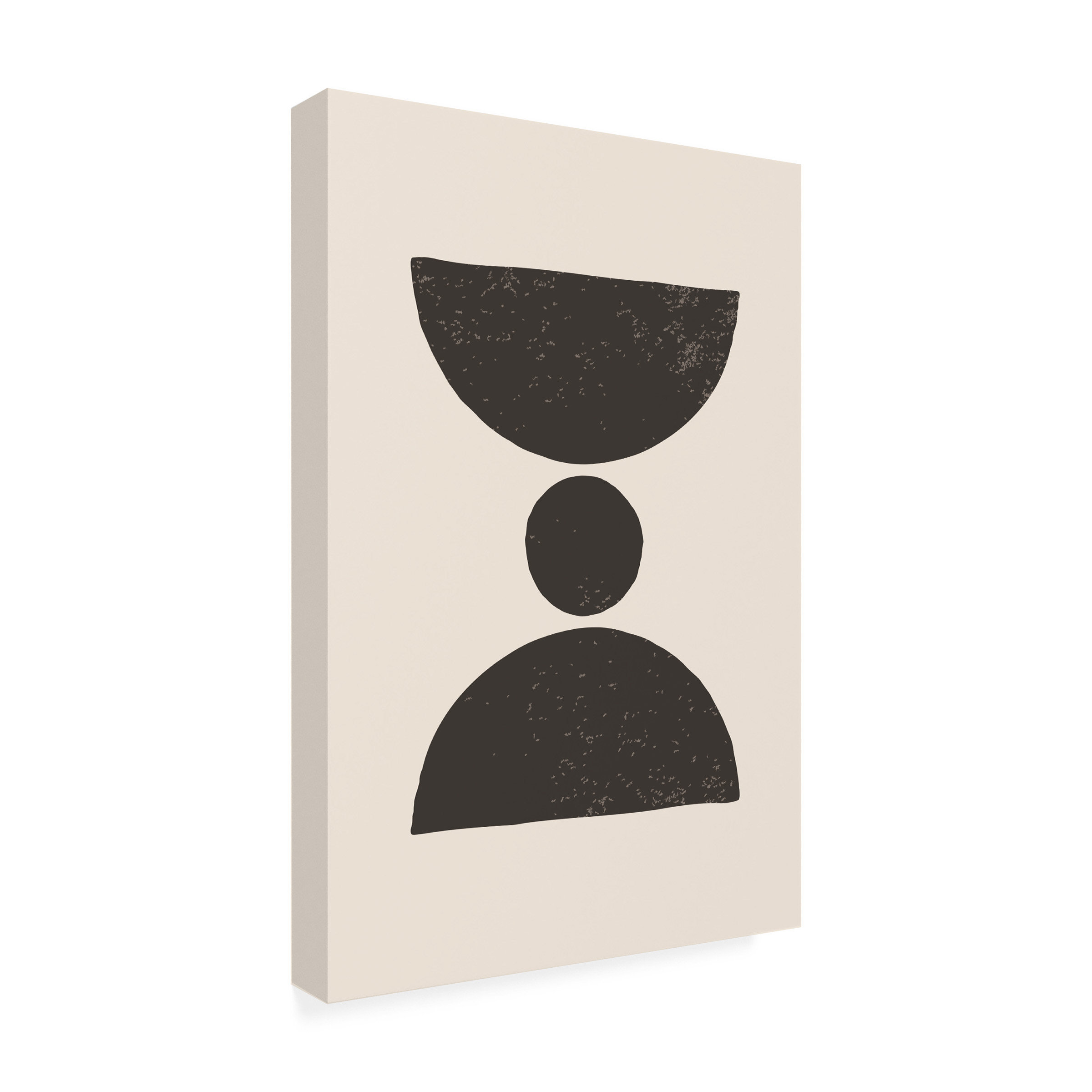 George Oliver Jay Stanley Black Abstract Shapes Series 3 Canvas Art ...