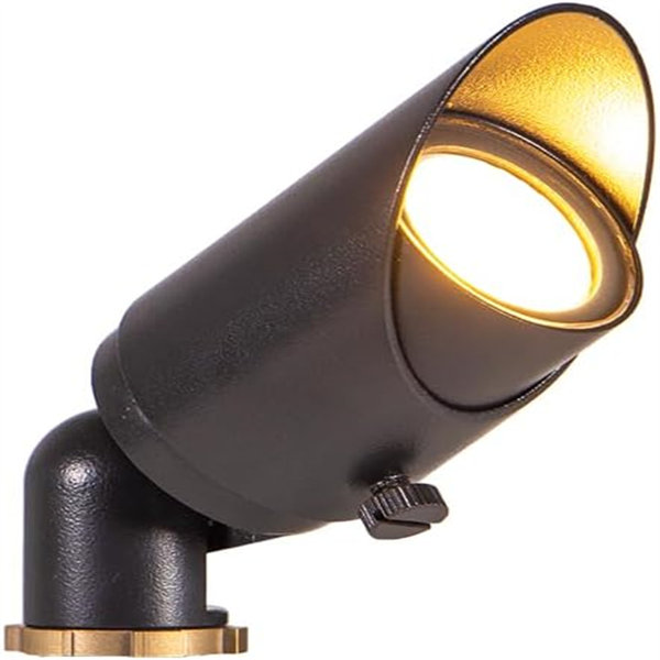 Latitude Run® 12V cast copper mini spotlight for outdoor low voltage ...