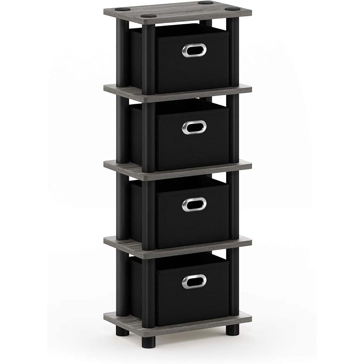 KINOFO 4-Bins System Rack, French Black | Wayfair
