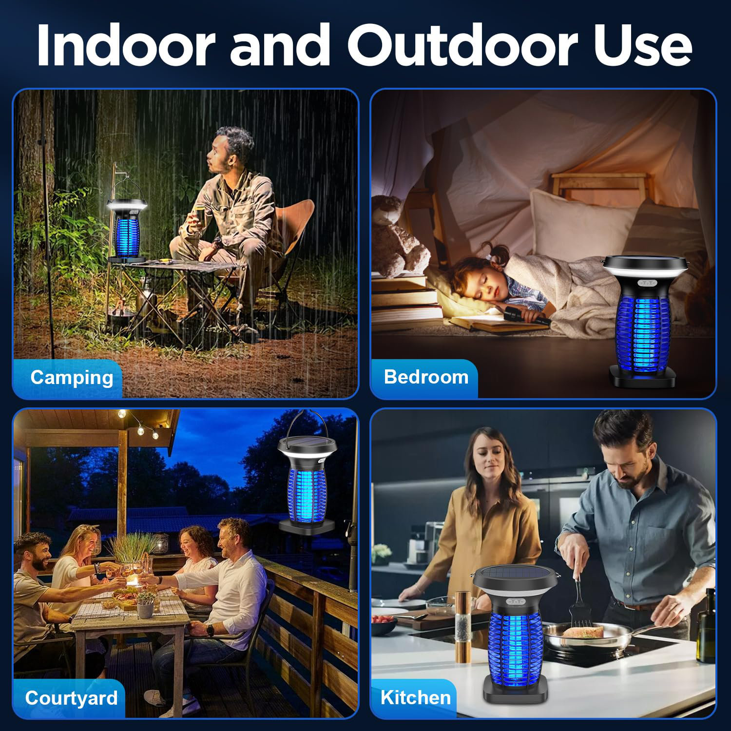 BEACHWATER POOL & SPA, LLC Solar Bug Zapper Outdoor Waterproof ...