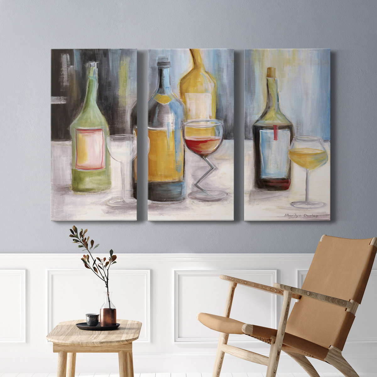 Winston Porter Wine Tasting - 3 Piece Wrapped Canvas Print Set ...